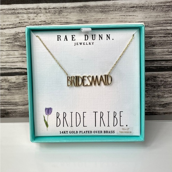 Rae Dunn | Jewelry | Rae Dunn 4k Gold Plated Bridesmaid Necklace | Poshmark